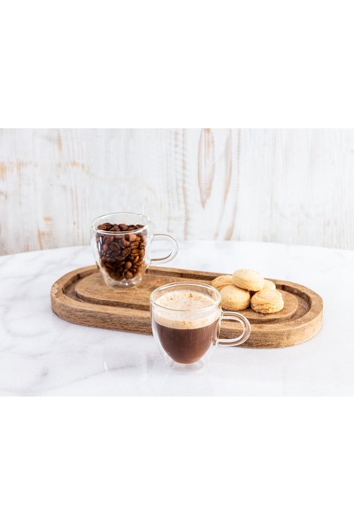 Madame Coco Lapelisse 2'li Çift Camlı Bardak 70 ml