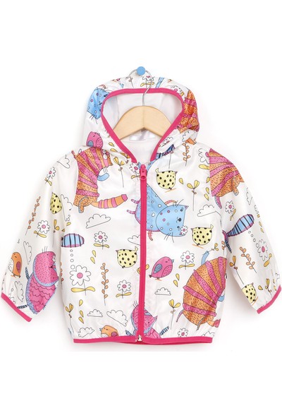 Midimod Kız Bebek Basic Kedili Yağmurluk