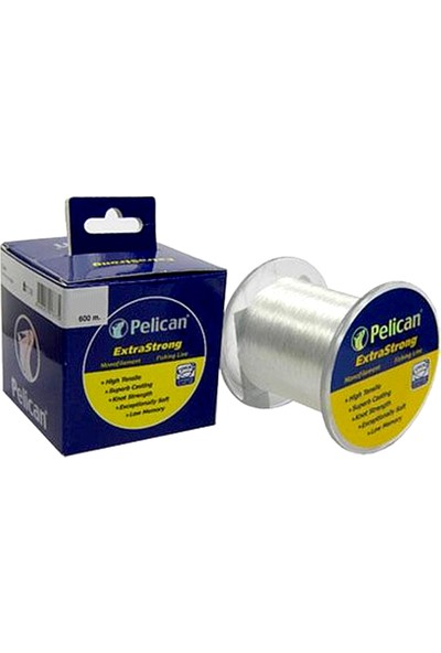 Pelican Extra Strong 0.18 mm 600 M Bobin Beyaz Misina Pelican Extra Strong 0.18 mm 600 M Bobin Beyaz Misina