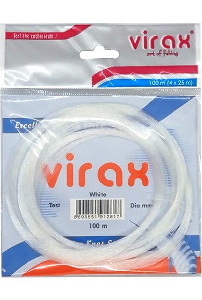 Virax 0.15 mm 100 M Beyaz Poşet Misina Virax 0.15 mm 100 M Beyaz Poşet Misina