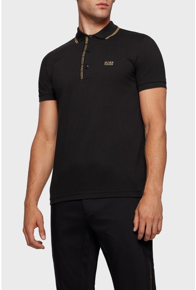 Boss Pamuklu Slim Fit Düğmeli Polo T Shirt Erkek Polo 50452932 004