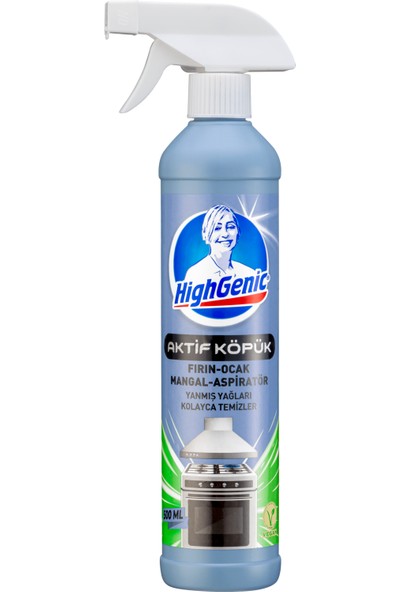 Highgenic Köpük Fırın Mangal Aspiratör Temizleyici 500 ml
