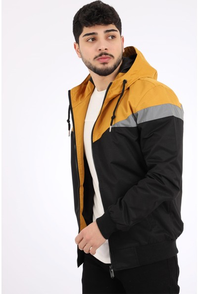 Stil Kombin Bill Üçgen Parçalı Kapşonlu Mevsimlik Mont 1220 Stil Kombin Bill Üçgen Parçalı Kapşonlu Mevsimlik Mont 1220