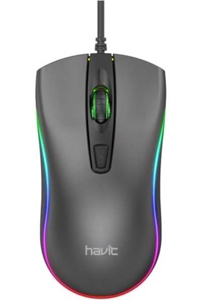 Havit MS72 Uzay Grisi Kablolu Rgb Mouse