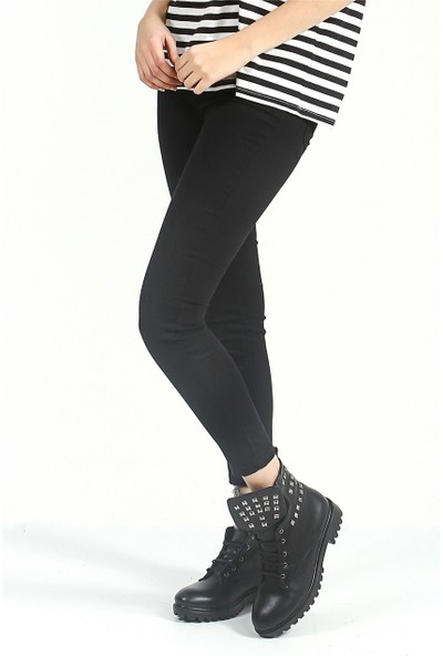 Collezione Kadın Siyah Superskinny Denim Pantolon Collezione Kadın Siyah Superskinny Denim Pantolon