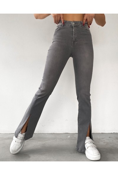 Stockport Export Bol Paça Yırtmaçlı Kot Pantolon