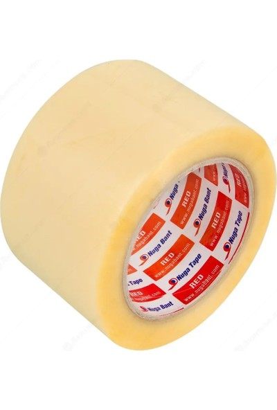 Nuga Red Şeffaf Koli Bant 80 mm x 100 Metre 1 Adet