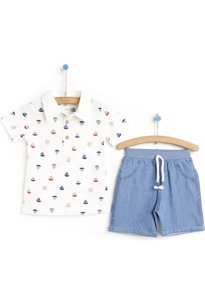 Hello Baby Hellobaby Denizde Eğlence Tshirt-Şort