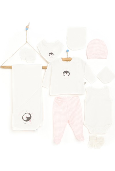 Bebbek Yenidoğan Kız Bebek 10LU Battaniyeli Hastane Çıkışı