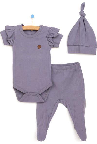 Hello Baby Hellobaby Yenidoğan Kaşkorse Fırfırlı Body-Patikli Alt-Şapka Hello Baby Hellobaby Yenidoğan Kaşkorse Fırfırlı Body-Patikli Alt-Şapka