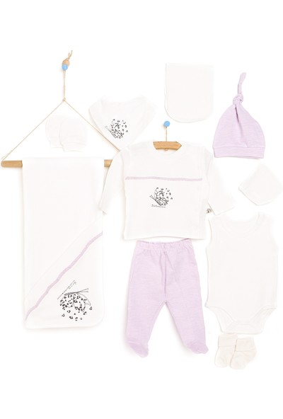 Bebbek Yenidoğan Kız Bebek 10LU Battaniyeli Hastane Çıkışı