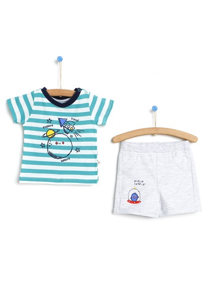 For My Baby Yenidoğan Gezegen Tshirt-Şort 2li Takım