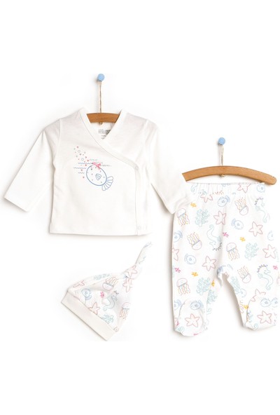 Hello Baby Hellobaby Save The Oceans Zıbın-Şapka-Patikli Alt Hello Baby Hellobaby Save The Oceans Zıbın-Şapka-Patikli Alt