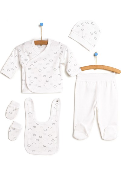 Hello Baby Hellobaby Cloud Yenidoğan Organik 5li Askı Hastane Çıkışı