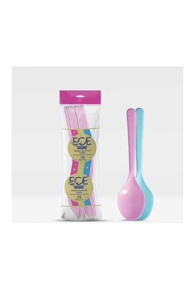 Niceplast Ece Renkli Plastik Kaşık Lüks 10'lu 1 Paket Niceplast Ece Renkli Plastik Kaşık Lüks 10'lu 1 Paket