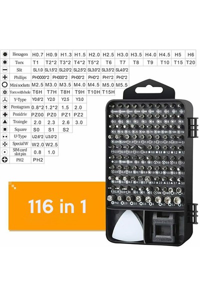 Ally 117 Parça Profesyonel Cep Telefonu Tablet Laptop Tamır Setı Ally 117 Parça Profesyonel Cep Telefonu Tablet Laptop Tamır Setı