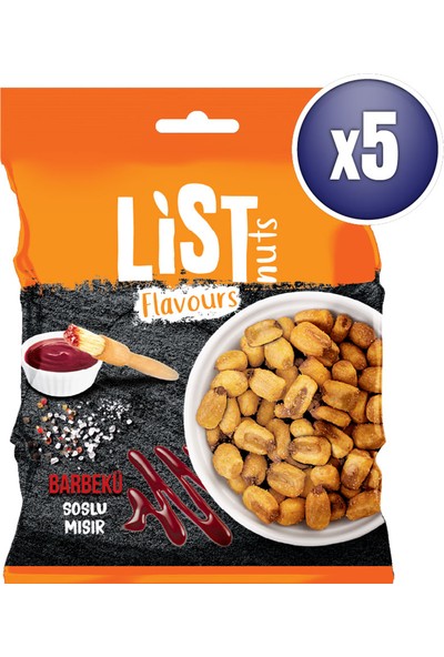 List Flavours Barbekü Soslu Mısır 5 x 75 G List Flavours Barbekü Soslu Mısır 5 x 75 G