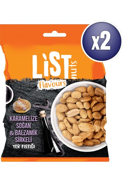List Flavours Karamelize Soğan & Balzamik Sirkeli Yer Fıstığı 2 x 150 G List Flavours Karamelize Soğan & Balzamik Sirkeli Yer Fıstığı 2 x 150 G