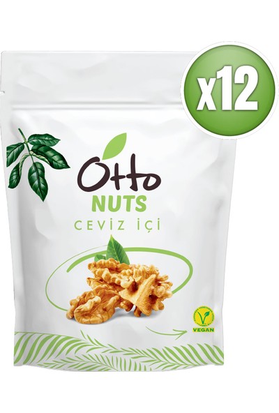 Otto Nuts Vegan Ceviz Içi 12 x 100 G Otto Nuts Vegan Ceviz Içi 12 x 100 G