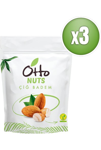 Otto Nuts Vegan Çiğ Badem 3 x 40 G Otto Nuts Vegan Çiğ Badem 3 x 40 G