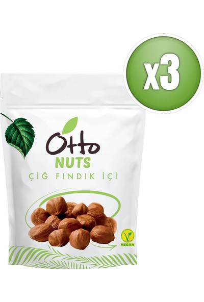 Otto Nuts Vegan Çiğ Fındık 3 x 40 G Otto Nuts Vegan Çiğ Fındık 3 x 40 G