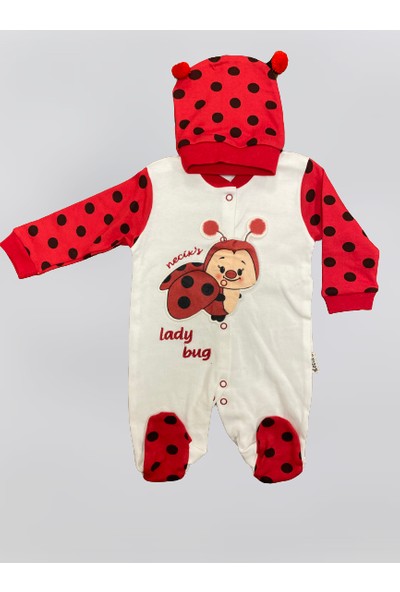Necix's Uğur Böceği Baskılı Bebek Tulumu