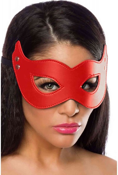 4over4 Kırmızı Deri Maske