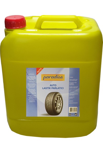 Paradise 5 Lt Süper Kalite Araba Oto Lastik Parlatıcı ve Tampon Cilası Sünger Paradise 5 Lt Süper Kalite Araba Oto Lastik Parlatıcı ve Tampon Cilası Sünger
