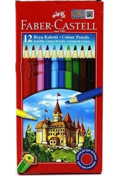 Kırtasiyeji 12 Renk Kuru Boya Faber-Castell Kırtasiyeji 12 Renk Kuru Boya Faber-Castell