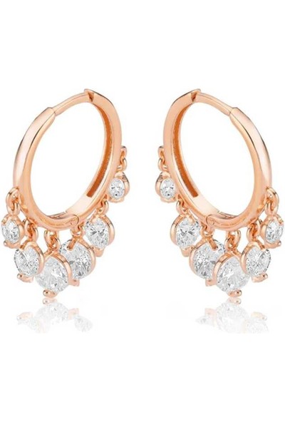 Mooije Silver Gümüş Beyaz Taşlı Şakira Küpe Mooije Silver Gümüş Beyaz Taşlı Şakira Küpe