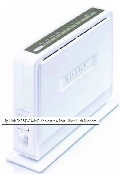 TP-LINK Modem Tp-Lınk TD854W 150MBPS Adsl2 Modem TP-LINK Modem Tp-Lınk TD854W 150MBPS Adsl2 Modem