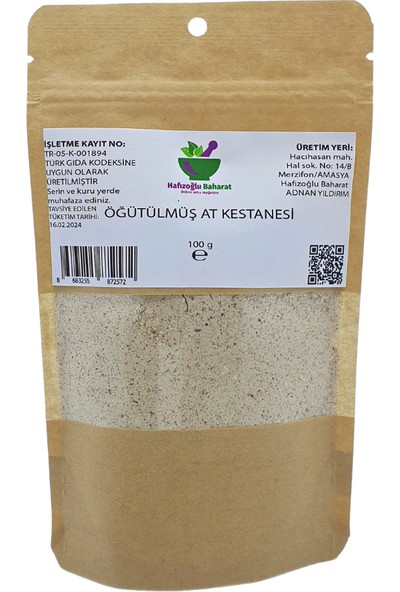 Hafızoğlu Baharat Öğütülmüş At Kestanesi 100 G