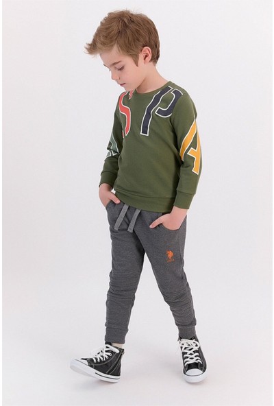 U.s. Polo Assn. US921-G Erkek Garson Haki Eşofman Takımı U.s. Polo Assn. US921-G Erkek Garson Haki Eşofman Takımı