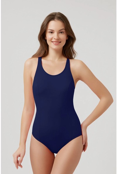 Kom Jana Sırt Detaylı Yüzücü Mayosu