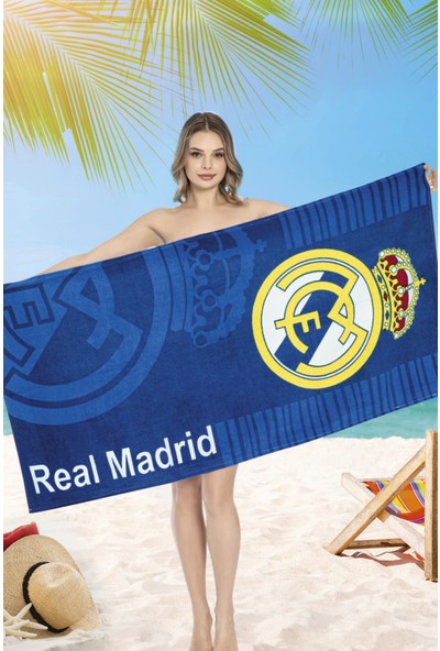 Jenika Erkek Plaj Havlusu Spor Desenli 80 x 150 cm