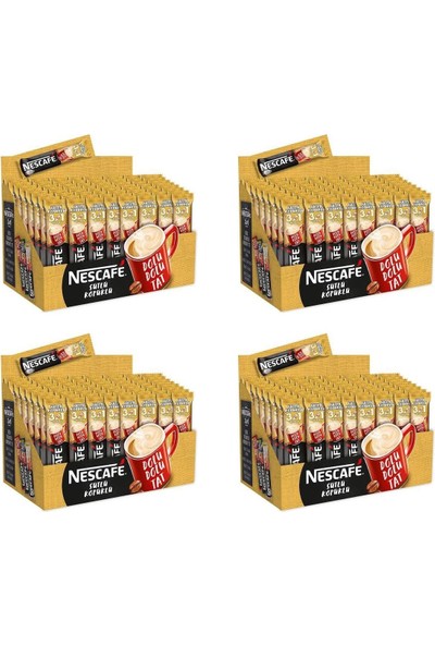 Nescafe 3'ü 1 Arada Sütlü Köpüklü 72'li x 4 Paket Nescafe 3'ü 1 Arada Sütlü Köpüklü 72'li x 4 Paket