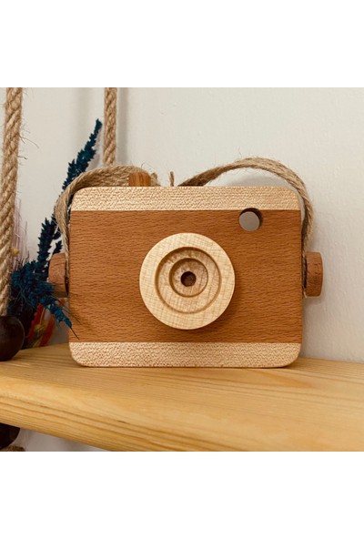 Nurkan Ahşap Oyuncak Ahşap Fotoğraf Makinesi