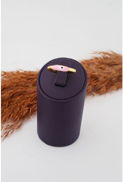 By Zeyna Aksesuar Kadın Ayarlanabilir Zirkon Mineli Nazar Figürlü Yüzük