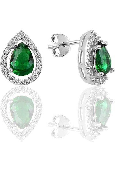 Gümüş Damla Modeli Küpe