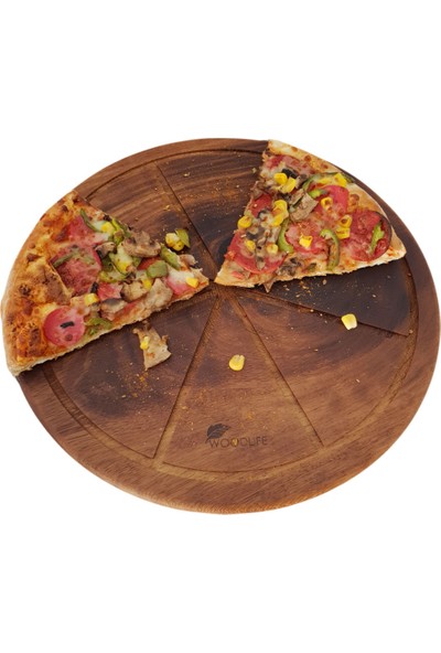 Woodlife Iroko Pizza Sunum Tahtası