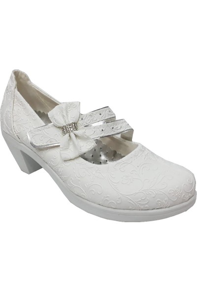 Varkan Bebe 9730 Baskılı Deri Kız Çocuk Ayakkabı 27-30