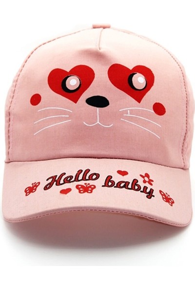 Karadağ Kız Çocuk Pembe Baskılı Şapka CAPCPMR002 Karadağ Kız Çocuk Pembe Baskılı Şapka CAPCPMR002