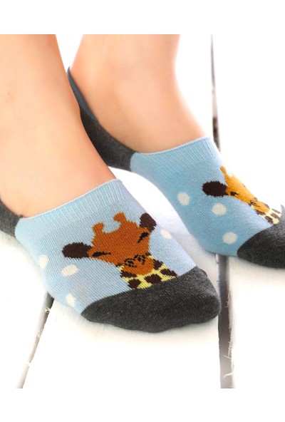 Unlimited Legwear Zürafa Desenli Babet Çorabı