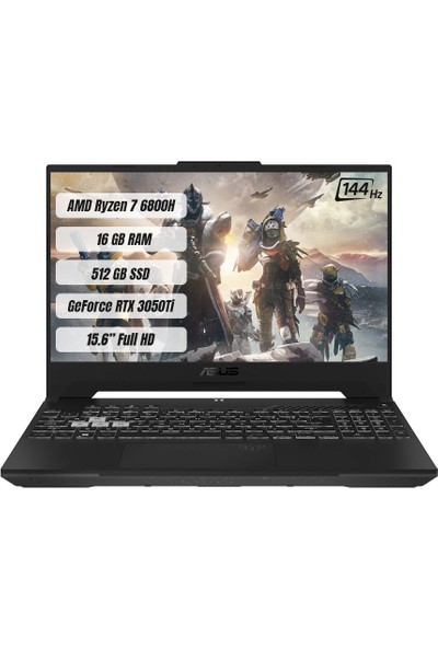 Asus Tuf Gaming A15 FA507RE-HN034 Amd Ryzen 7 6800H 16 GB 512 GB SSD Rtx 3050TI 144 Hz Freedos 15.6 Asus Tuf Gaming A15 FA507RE-HN034 Amd Ryzen 7 6800H 16 GB 512 GB SSD Rtx 3050TI 144 Hz Freedos 15.6
