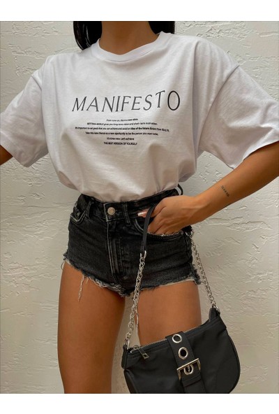 Saınt Hope Manifesto Oversize Unisex T-Shirt Saınt Hope Manifesto Oversize Unisex T-Shirt