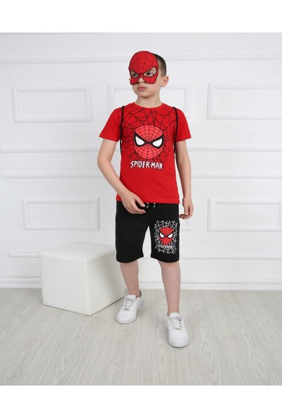 Erkek Çocuk Spiderman Çantalı Maskeli Dörtlü Takım Erkek Çocuk Spiderman Çantalı Maskeli Dörtlü Takım