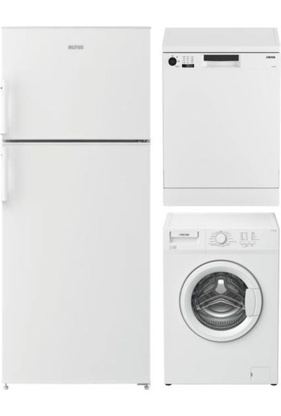 Altus Al 365 F Enerji Çift Kapılı No-Frost Buzdolabı & 403 Mp E Enerji Sınıfı 3 Programlı Bulaşık Makinesi ve 7103 ml 7 kg 1000 Devir Çamaşır Makinesi Altus Al 365 F Enerji Çift Kapılı No-Frost Buzdolabı & 403 Mp E Enerji Sınıfı 3 Programlı Bulaşık Makinesi ve 7103 ml 7 kg 1000 Devir Çamaşır Makinesi