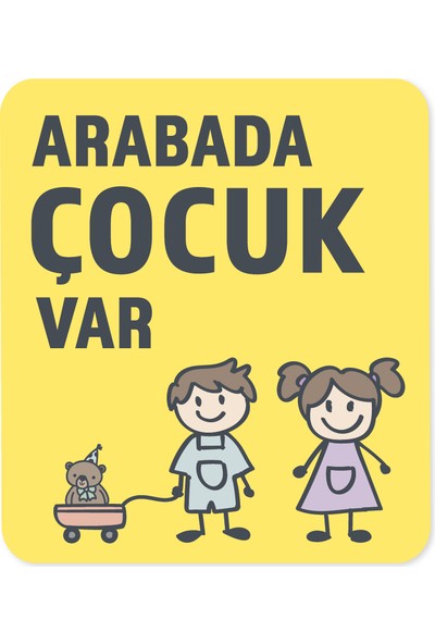 Baluna Arabada Çocuk Var Araba Sticker Baluna Arabada Çocuk Var Araba Sticker