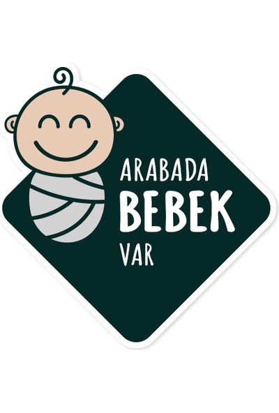 Baluna Arabada Bebek Var Araba Etiketi Baluna Arabada Bebek Var Araba Etiketi