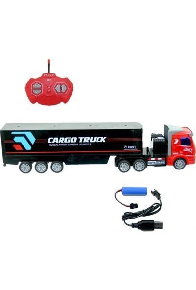 Can-Em Oyuncak Uzaktan Kumandalı Şarjlı Büyük Tır Oyuncak 35 CM